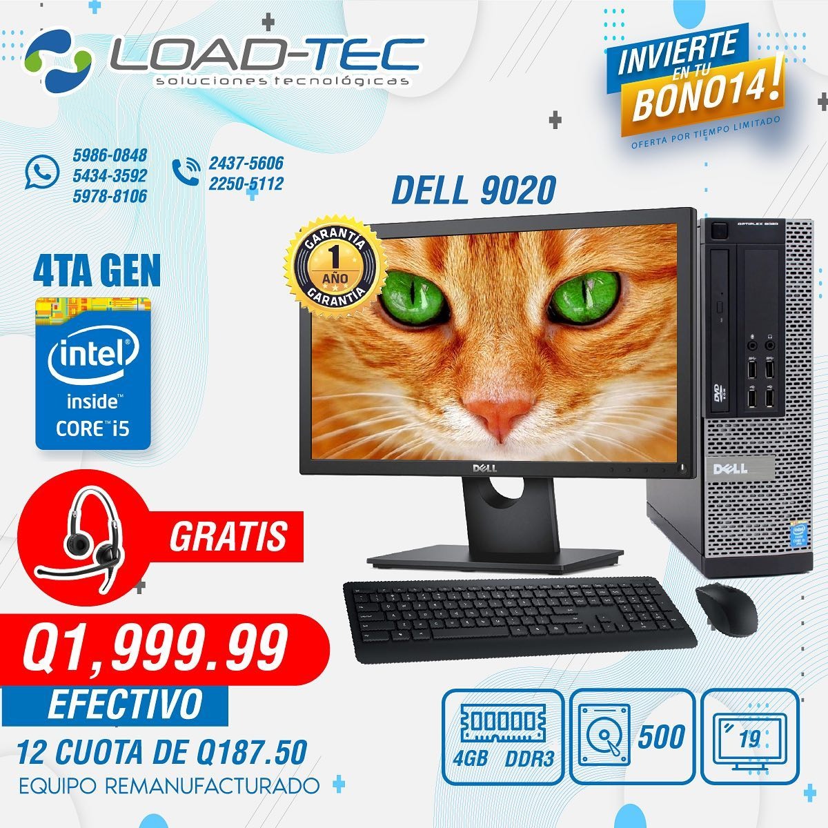 computadora Core i5 4ta Generación DELL